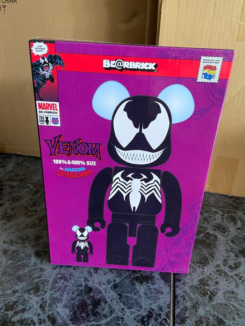 400% + 100% venom bearbrick marvel be@rbrick, Hobbies & Toys, Toys ...