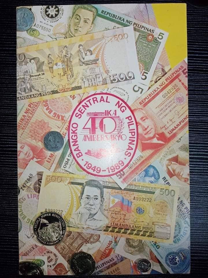 Overprint - 5piso 8pcs Uncut banknote in a folder Philippines money ...