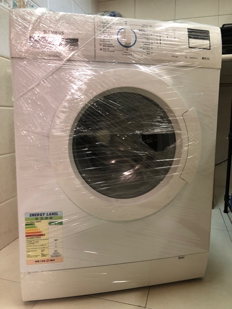 Siemens Washing Machine 西門子 iQ100 前置式 （巳飛頂, 家庭電器, 洗衣機及乾衣機 - Carousell