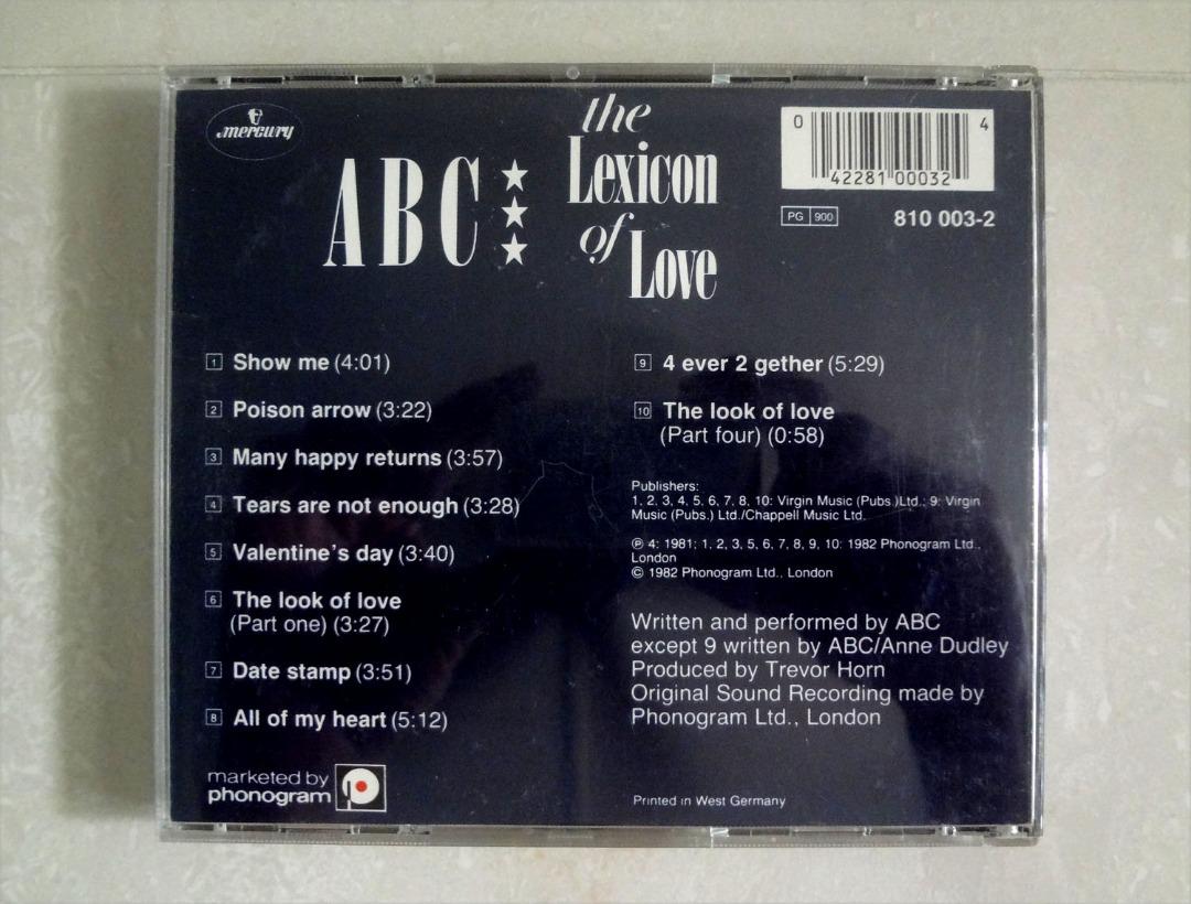 ABC The Lexicon Of Love CD, Hobbies & Toys, Music & Media, CDs & DVDs on Carousell