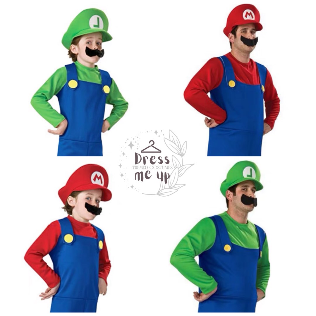 Adult / Children Mario unisex Theme Party Costumes, Hobbies & Toys ...