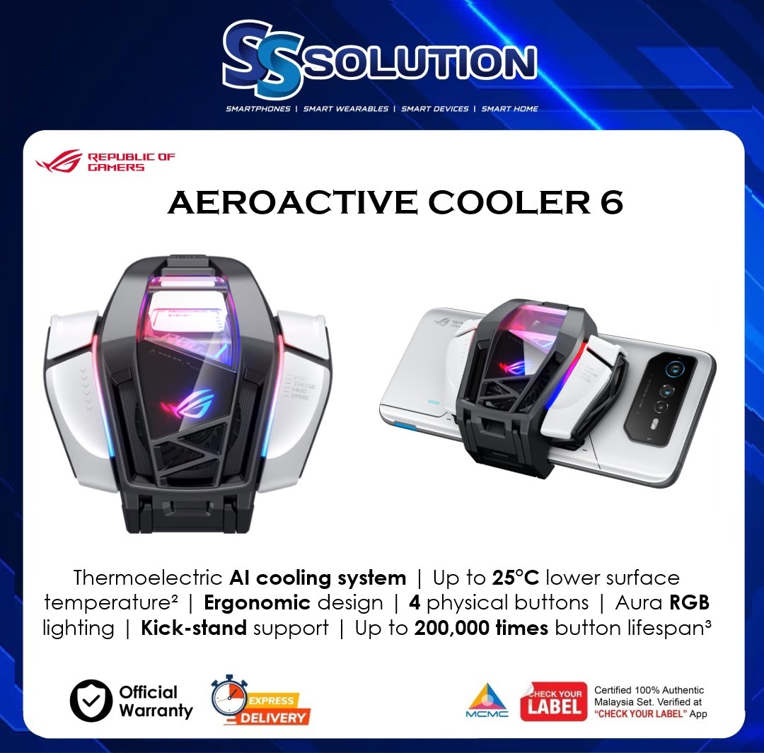 Aeroactive cooler 6 | Compatibilty ROG Phone 6 Series | 1 Year Warranty ...