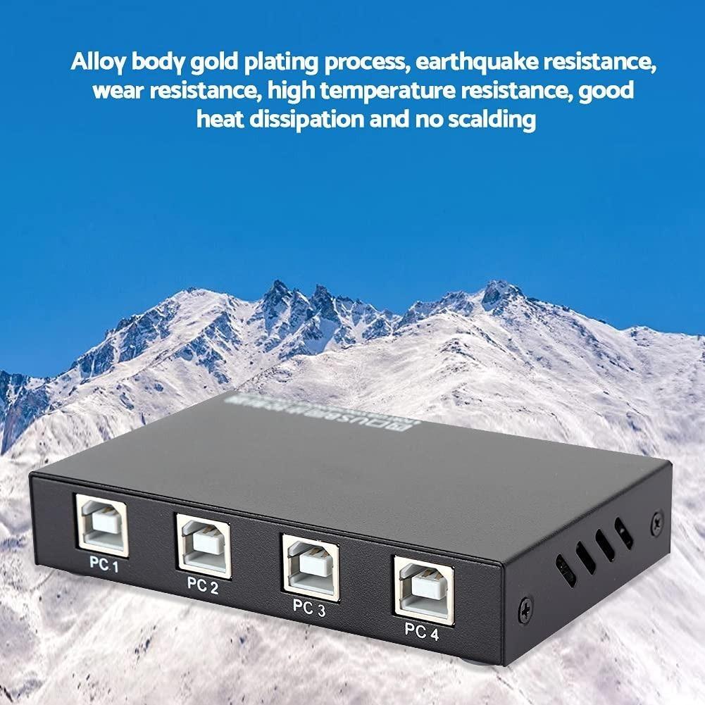 Aimos 1-for-4 4 Ports Splitter,Multifuncional Keyboard Mouse Synchronizer Controller KVM ...