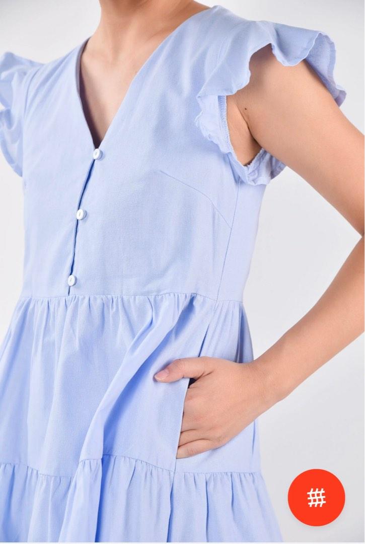 All Would Envy Jessica Flutter Sleeves Mini Dress, Women's Fashion ...