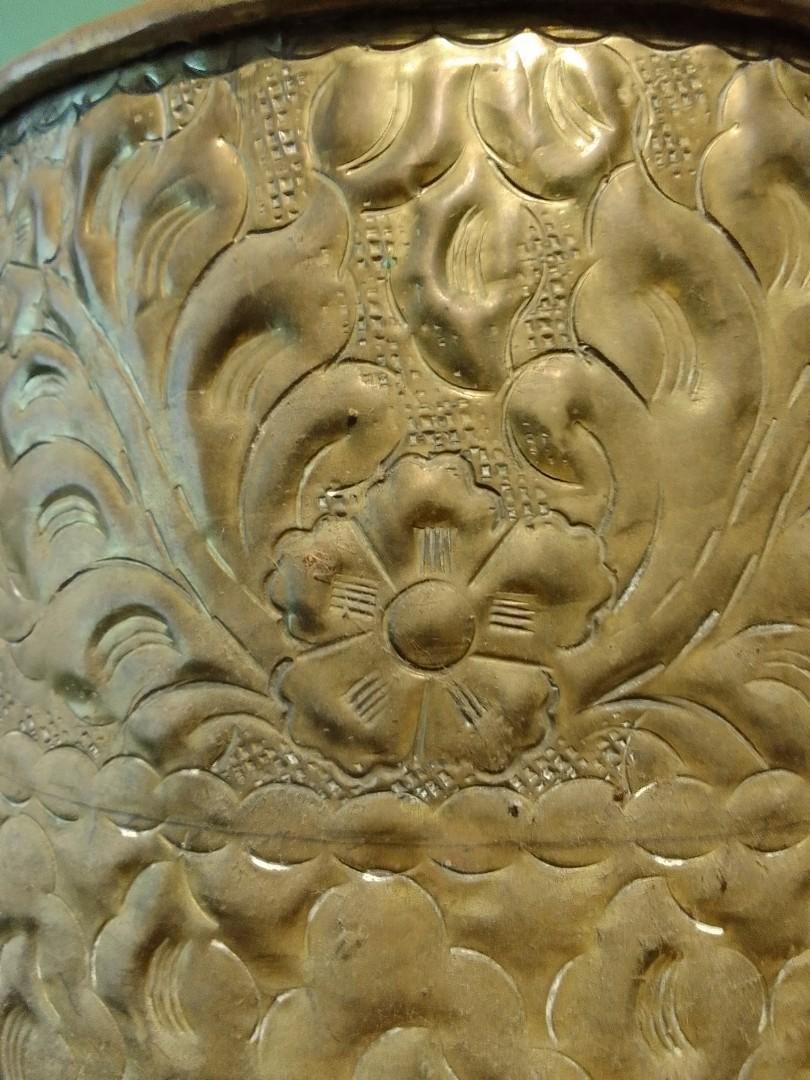 Antique Indian Repousse Brass Planter Jardinaire Pot FVun12001022e13 ...