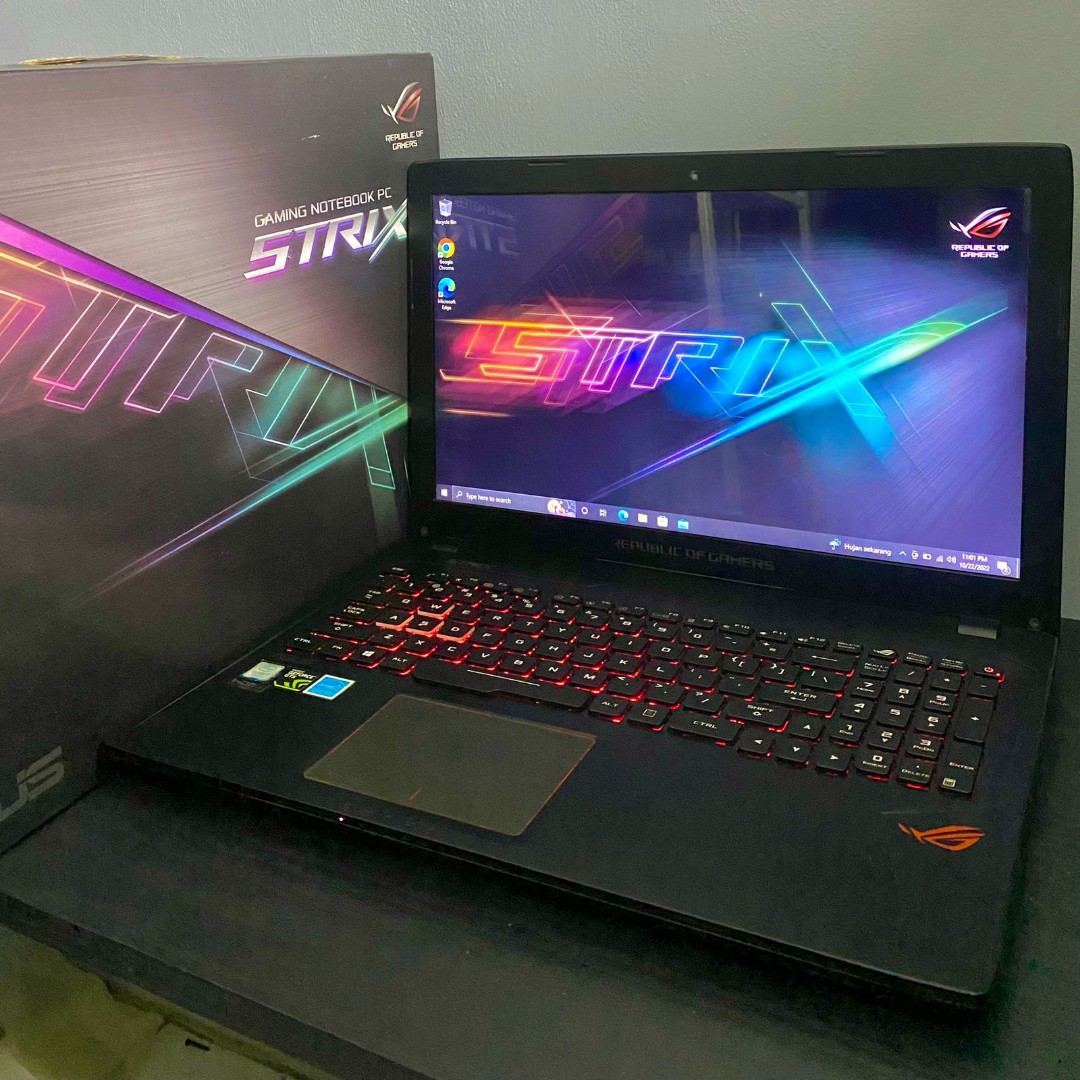Asus ROG Strix i7 16gb GTX SSD GL553VD 1050 TT Laptop Gaming Ryzen ram ...