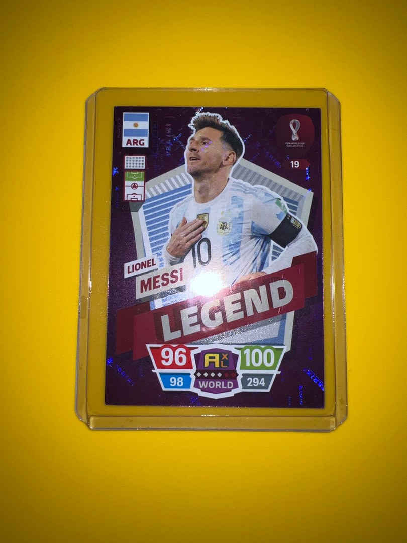 Authentic Panini Fifa World Cup Qatar 2022 Card - Messi Legend Card ...