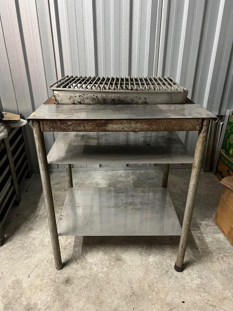 BBQ counter stainless steel for Satay or Chicken Wing, Furniture & Home ...
