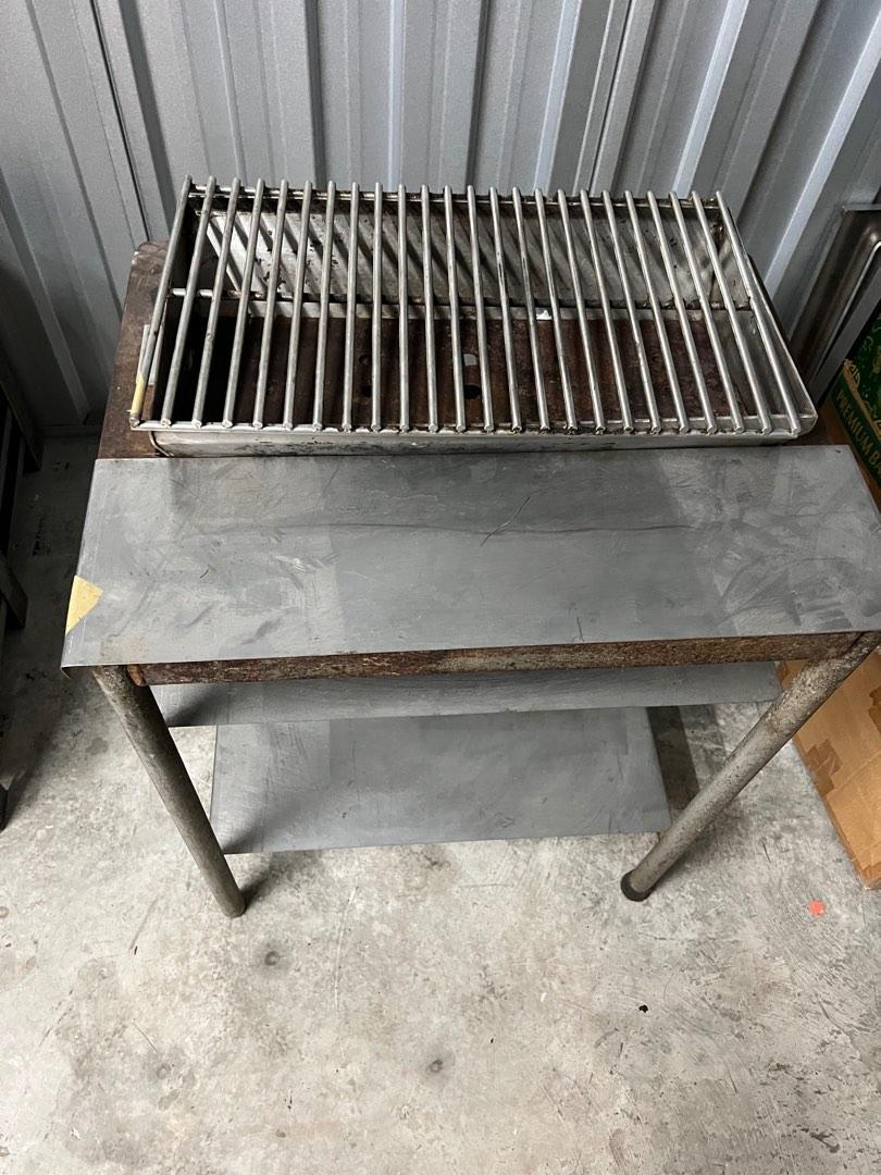 BBQ counter stainless steel for Satay or Chicken Wing, Furniture & Home ...