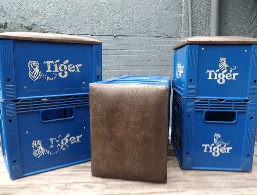 Beer Case Stools, Furniture & Home Living, Furniture, Chairs on Carousell