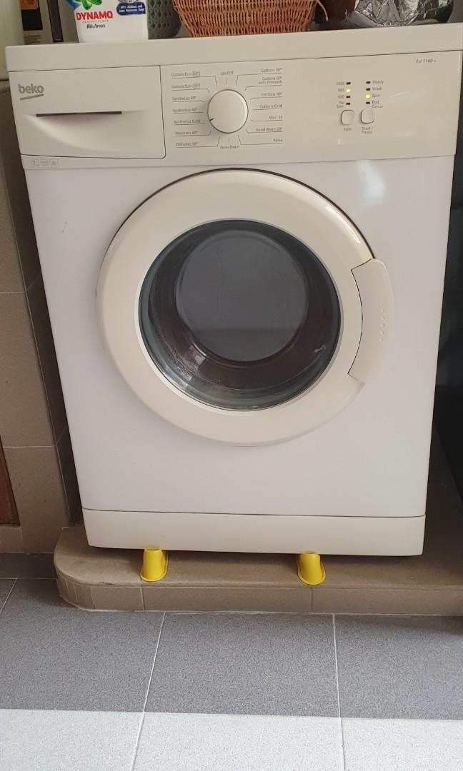 Beko 7kg washing machine and dryer, Furniture & Home Living, Bathroom ...