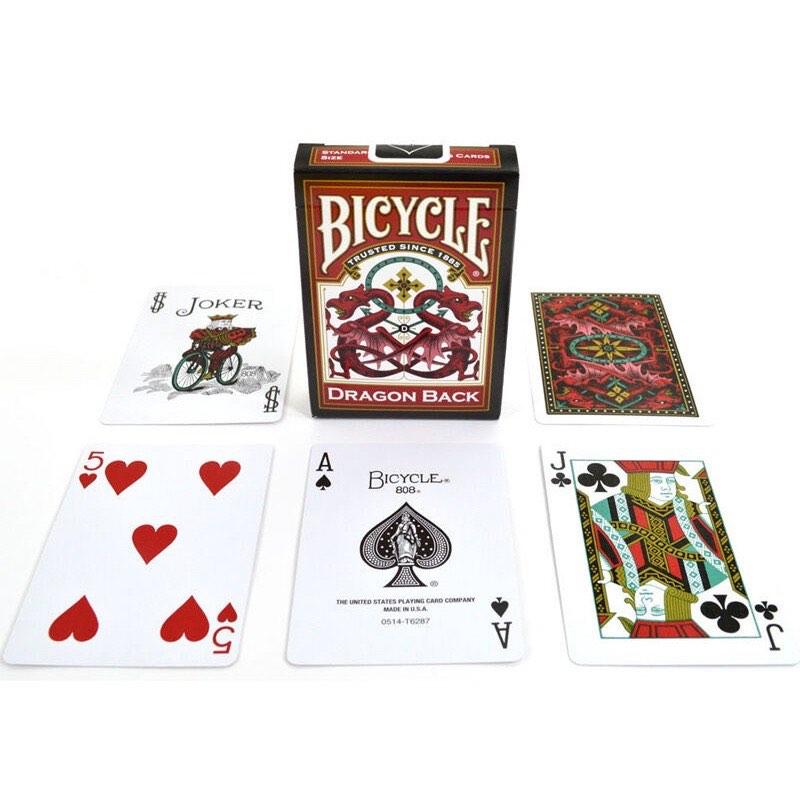 Bicycle Dragon Back Playing Cards [Red | Blue | Gold | Green | Yellow ...