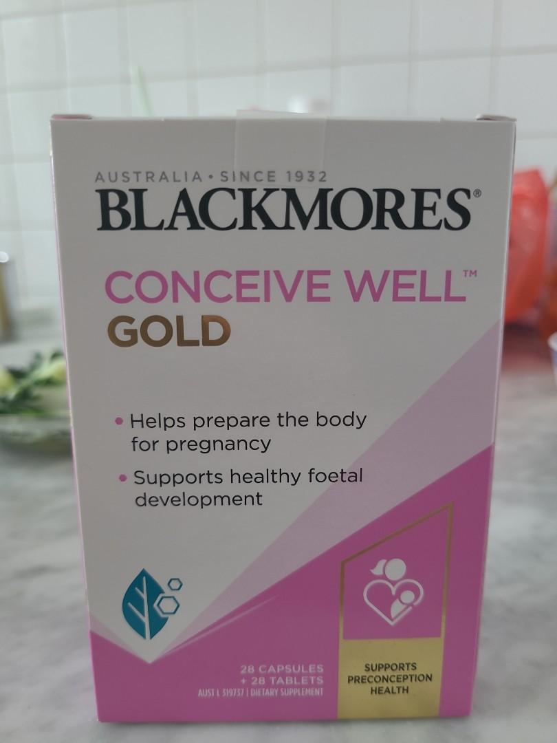 Blackmores Conceive Well Gold, Health & Nutrition, Health Supplements ...