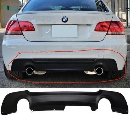 BMW 335I E92/E93 M-Sport Style Rear Bumper Twin Pipe Diffuser, Car ...