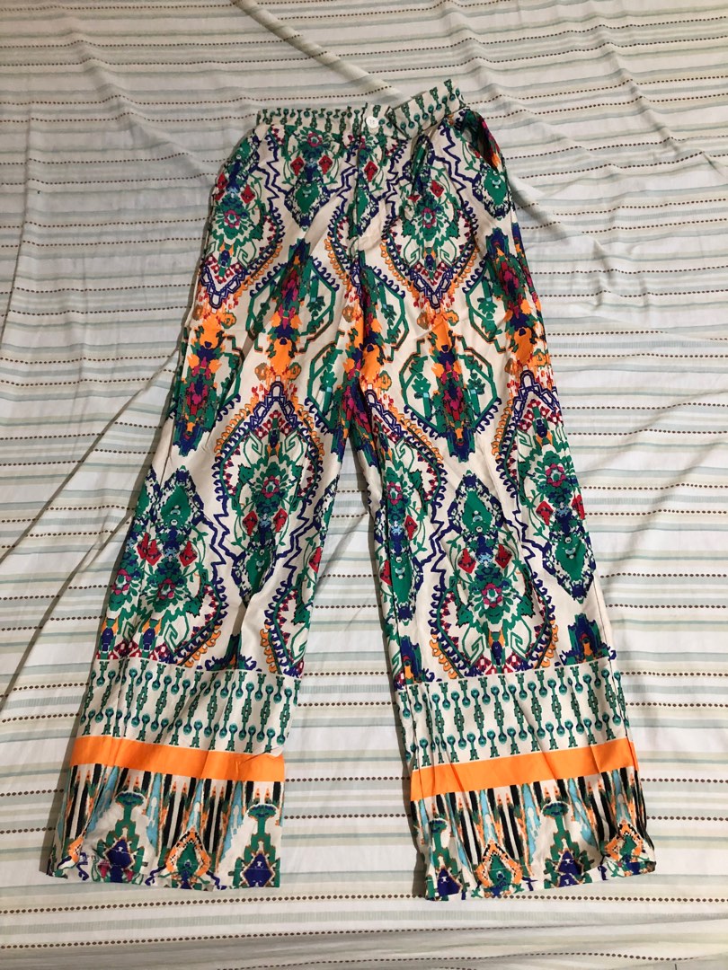 Boho pants, Women's Fashion, Bottoms, Other Bottoms on Carousell