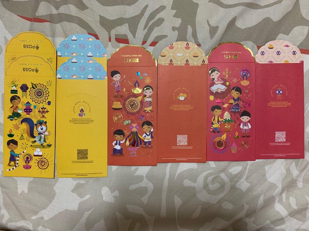 Brand new 2022 Deepavali posb dbs NTUC FairPrice purple ang bao Hong ...