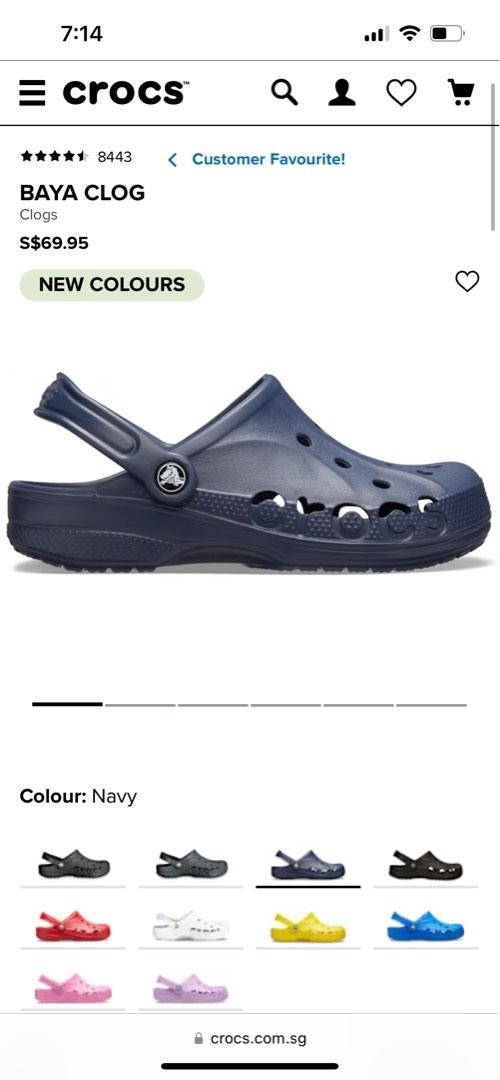 Brand new Crocs - Size M8/W10 - Navy blue, Men's Fashion, Footwear ...