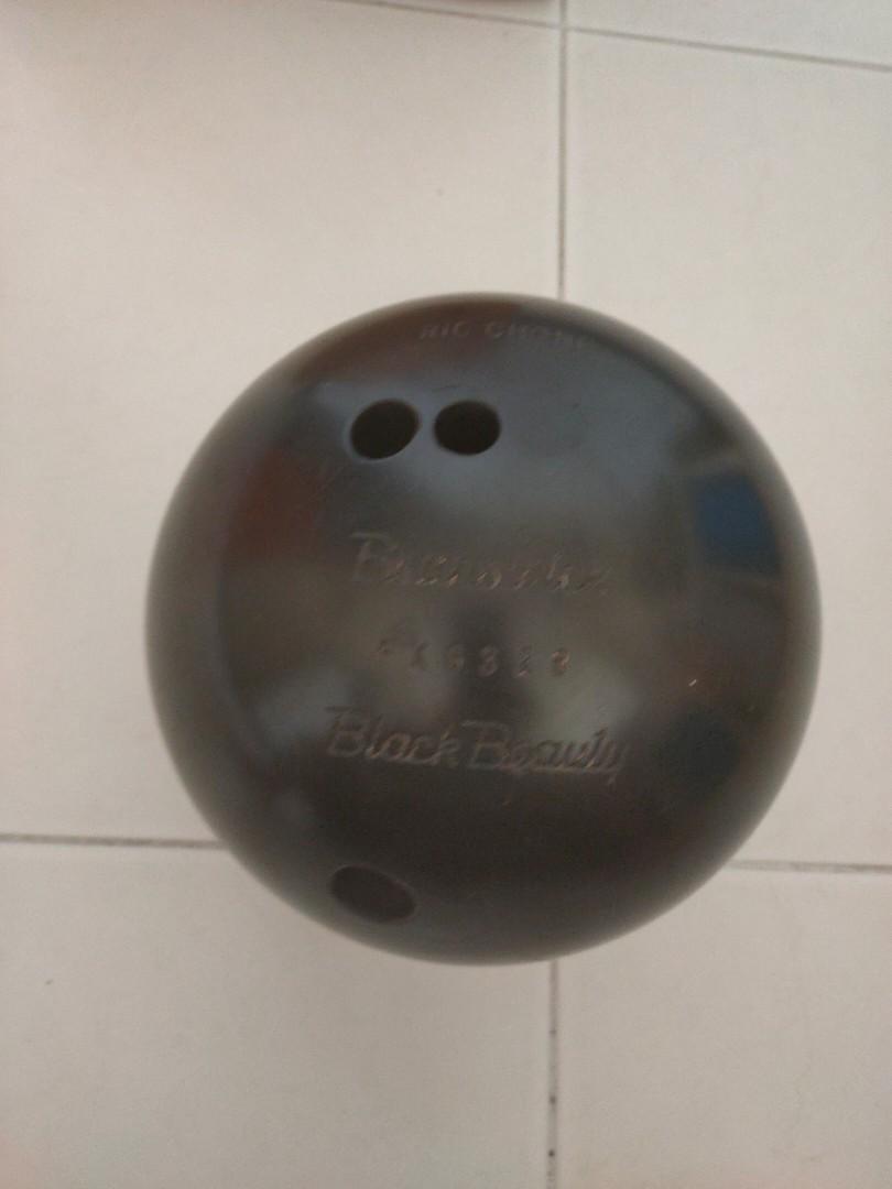Brunswick black beauty bowling ball plus bag and stand, Sports ...