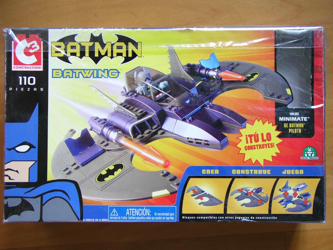 C3 Construction Batman Batwing 110 Pieces, 興趣及遊戲, 玩具 & 遊戲類 - Carousell
