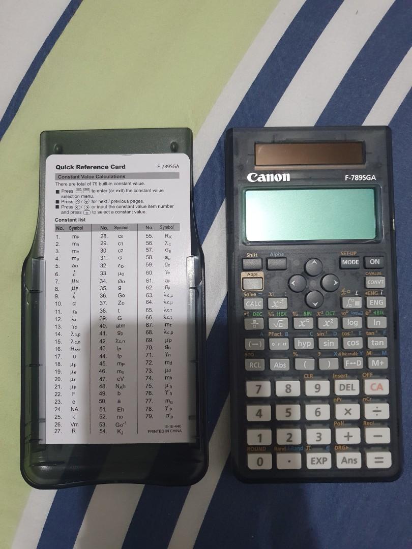 Canon F-789SGA Scientific Calculator, Computers & Tech, Office ... Canon F-789SGA Scientific Calculator, Computers & Tech, Office ...