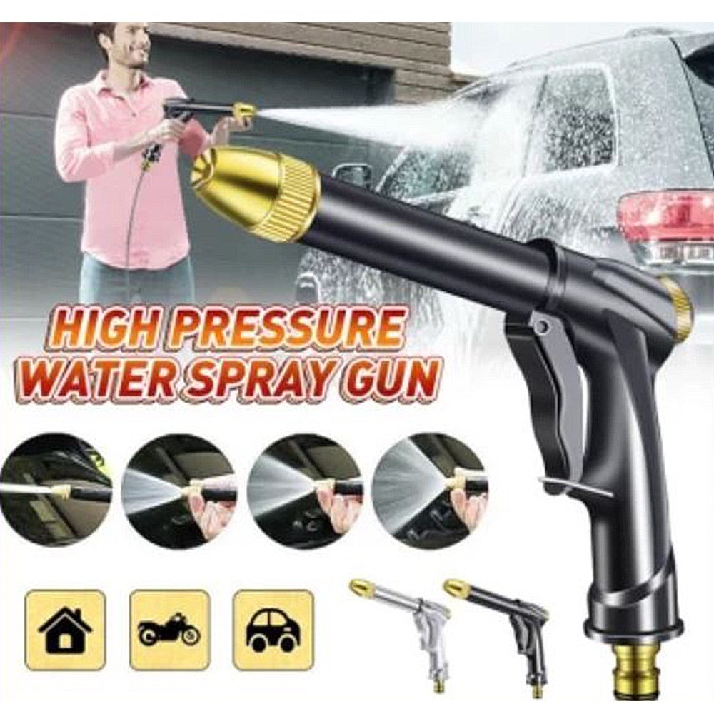 Cars Wash High Pressure Water Spray Gun Long Nozzle Sprinkler Cleaning ...