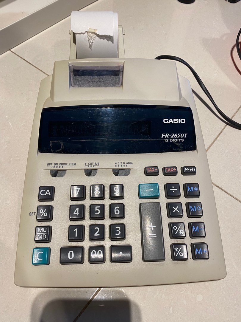 Casio electronic receipt typing machine, Computers & Tech, Office ...