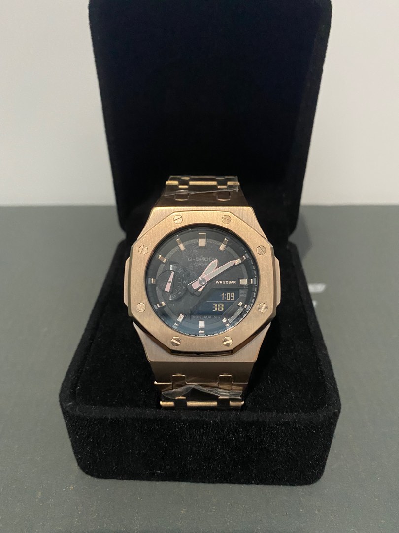 Casioak mini rose gold, Men's Fashion, Watches & Accessories, Watches ...