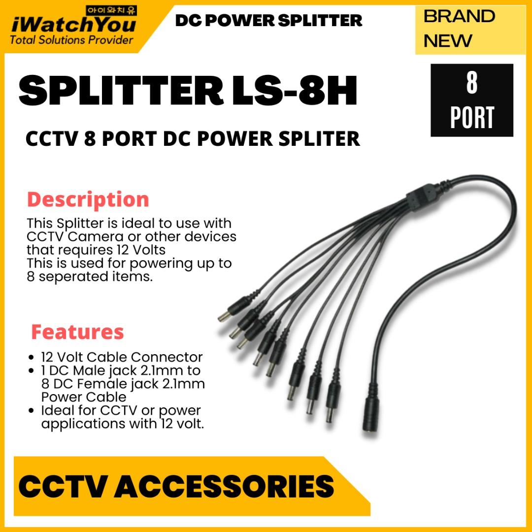 CCTV 8 Port DC Power Splitter [LS-8H], Furniture & Home Living ...