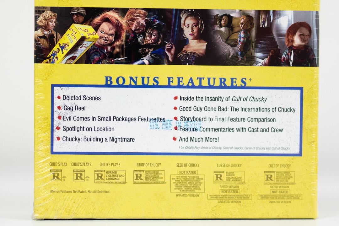 Chucky: Complete 7-Movie Collection Blu-ray, Hobbies & Toys, Music ...