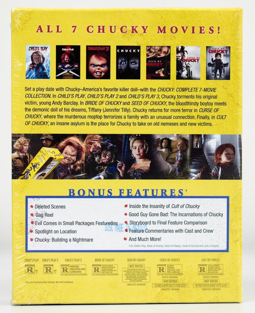 Chucky: Complete 7-Movie Collection Blu-ray, Hobbies & Toys, Music ...