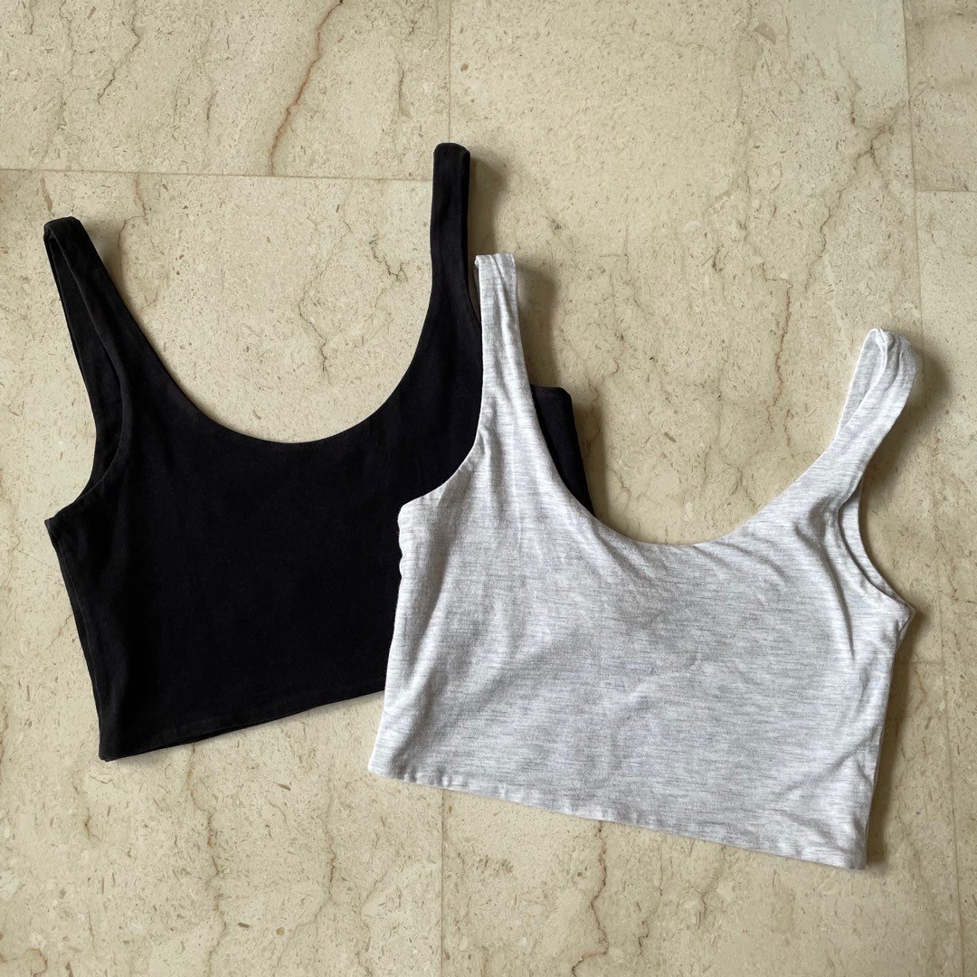 CO Ash Crop Tank, Women's Fashion, Tops, Sleeveless on Carousell