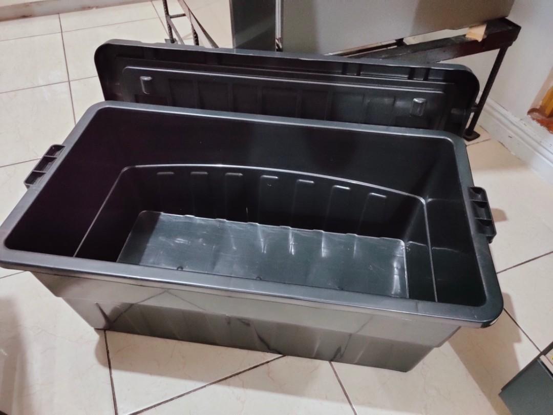 Decobox Rectangular Storage Box 78L, Furniture & Home Living, Home ...