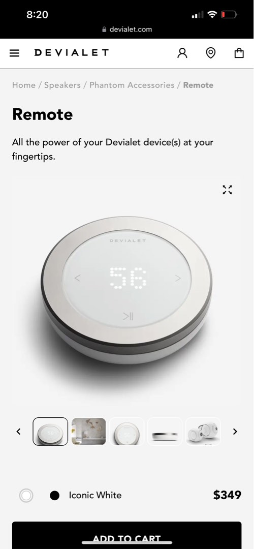 Devialet Remote, Audio, Other Audio Equipment on Carousell