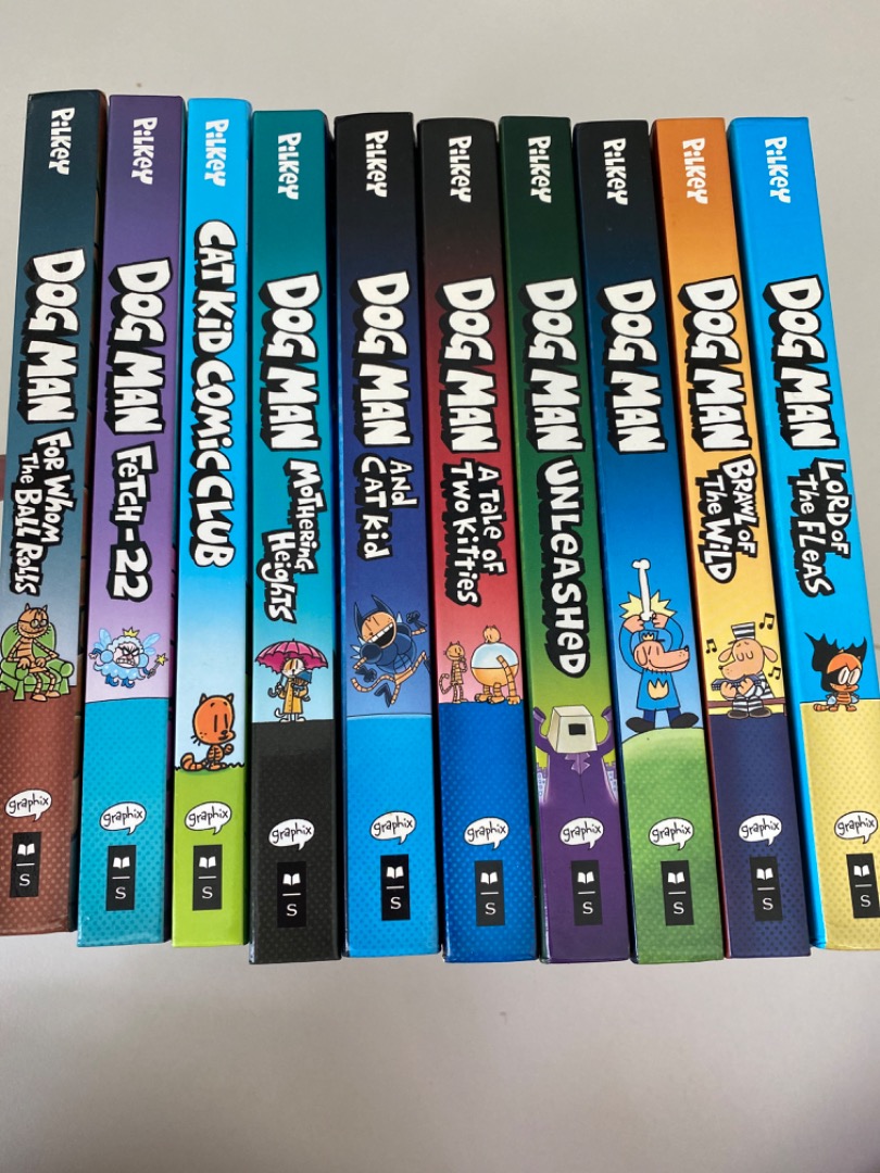 Dog Man comics (10 books), Hobbies & Toys, Books & Magazines, Children ...