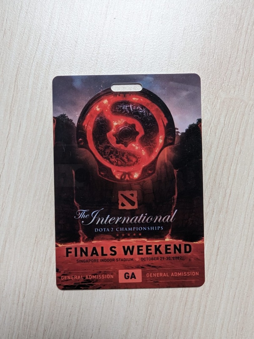 DOTA 2 TI Finals ticket, Tickets & Vouchers, Event Tickets on Carousell