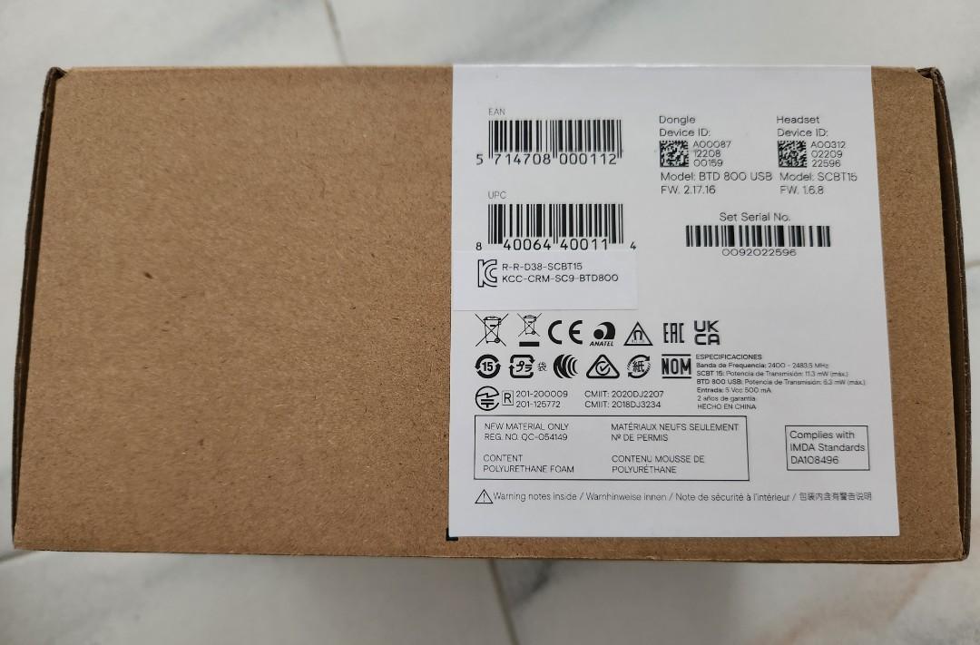 EPOS Sennheiser ADAPT 360 WHITE Wireless Headset, Audio, Headphones ...