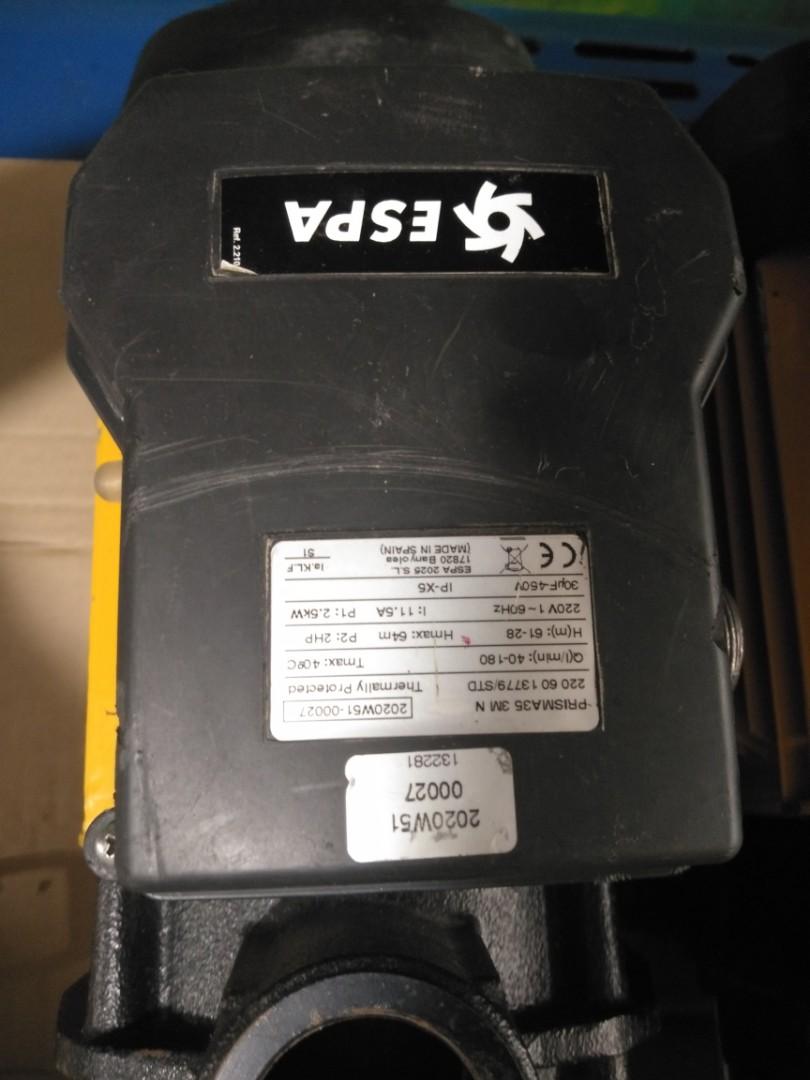 ESPA WATER PUMP, Commercial & Industrial, Industrial Equipment on Carousell