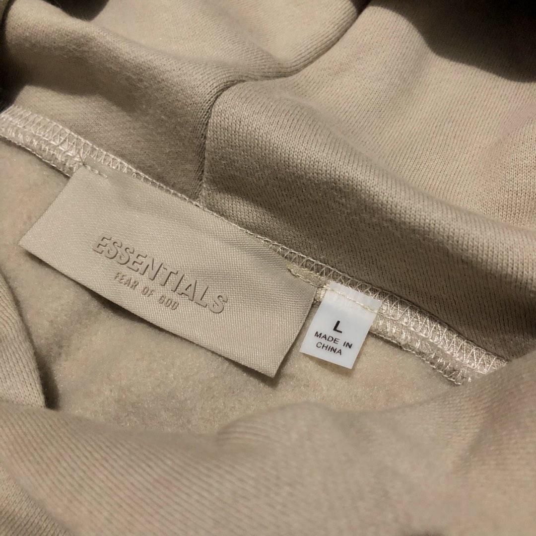 Fear of God Essentials Smoke Season Eight Hoodie (Khaki colorway), Men ...