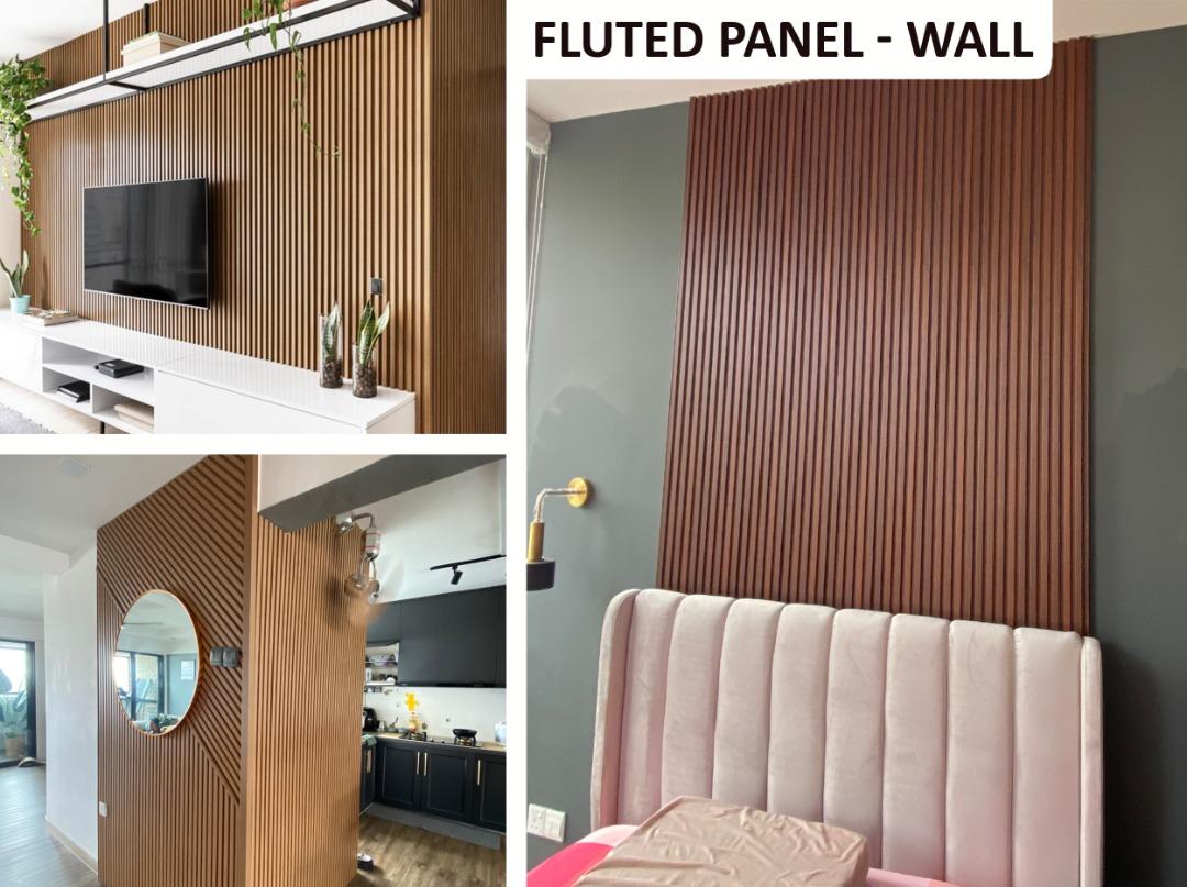 Fluted Wall Panel and Marble Design Wall Panel From, Furniture & Home ...