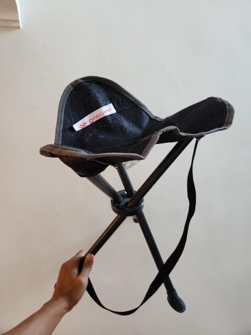 Foldable stool seat decathlon chair, Furniture & Home Living, Outdoor ...