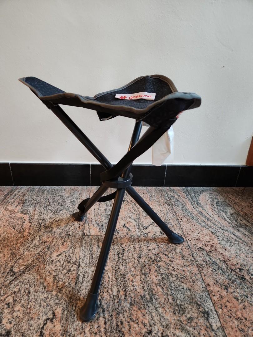Foldable stool seat decathlon chair, Furniture & Home Living, Outdoor ...