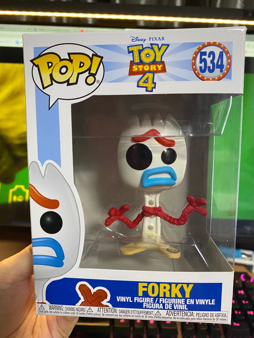 Forky (Sad) Funko Pop! - Toy Story 4 - Disney Pixar, Hobbies & Toys, Toys & Games on Carousell