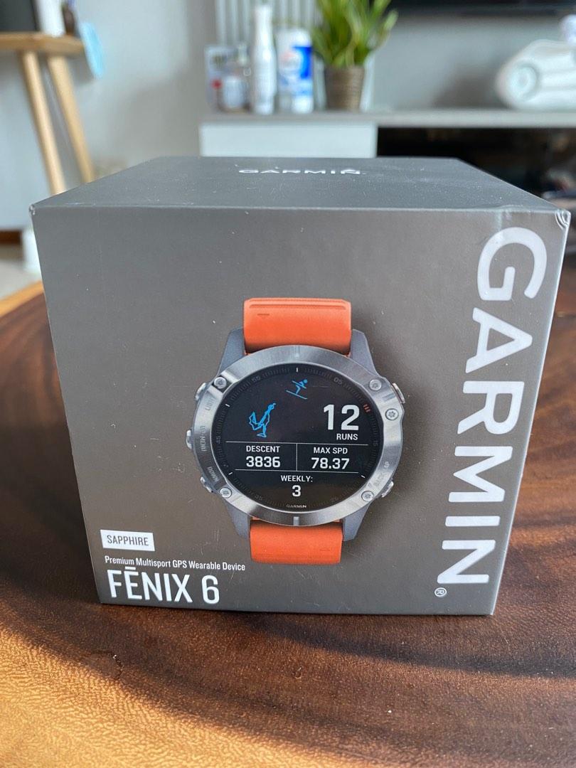 Garmin fenix 6 Sapphire Titanium, Men's Fashion, Watches & Accessories ...
