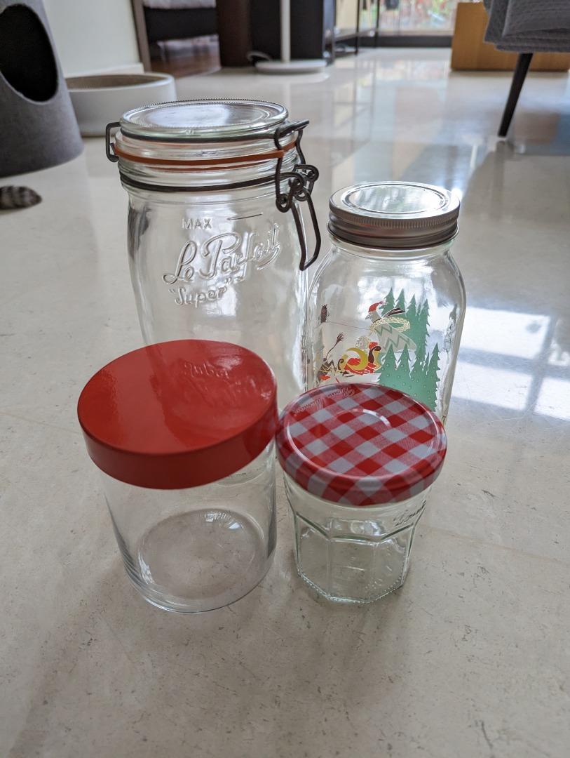 *FREE* Glass / Plastic Containers + Water Jug, Furniture & Home Living ...