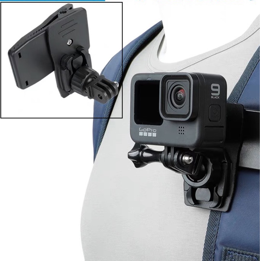 GoPro 360 Degree Ratabable Clip Mount + J-Hook Buckle Clamp for ...