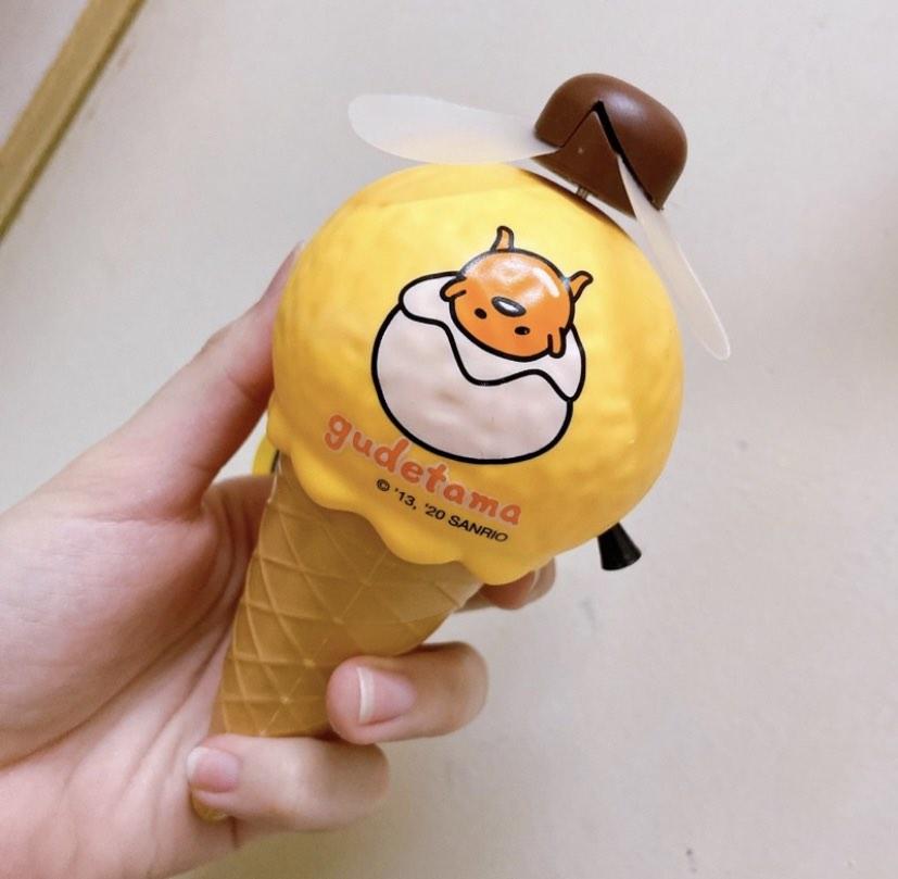 Gudetama ice cream fan with bubble 2in1 (no need battery )yellow ...