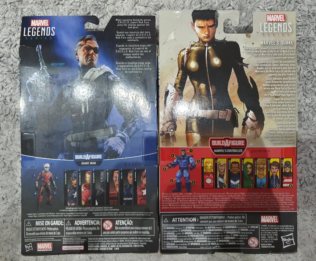 Hasbro Marvel Legends Nick Fury & Quake Set, ML, MU, MCU, Comics ...