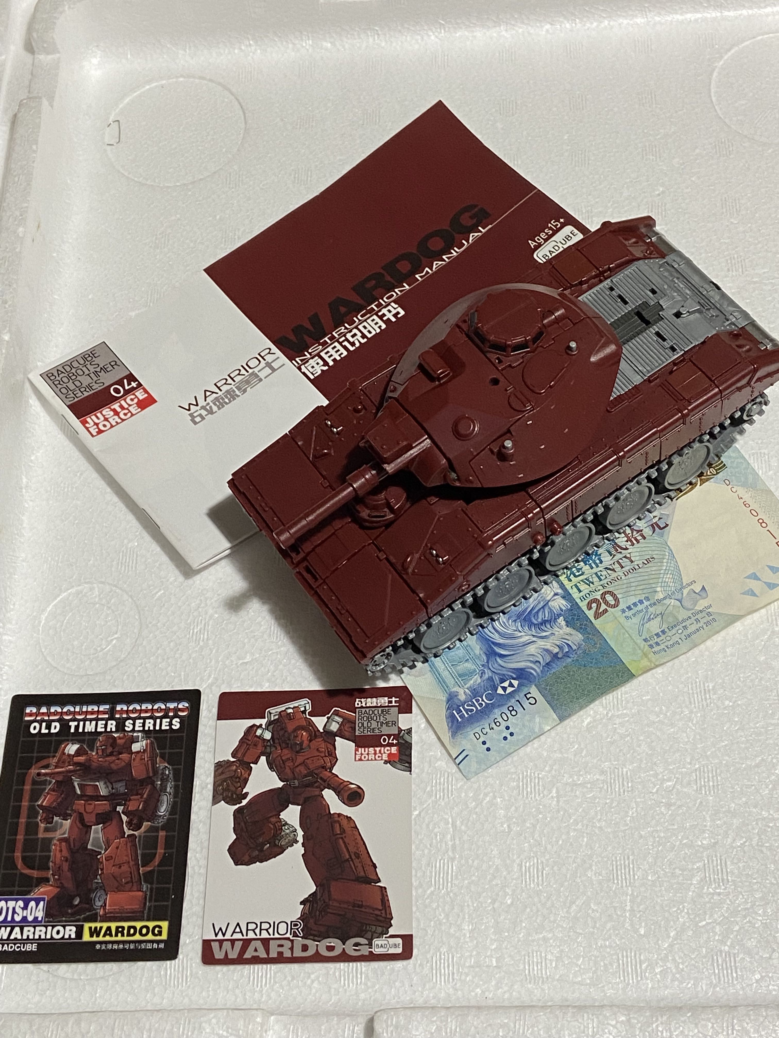 Justice force 04 4 Badcube ots-04 wardog (warpath) Transformers ...