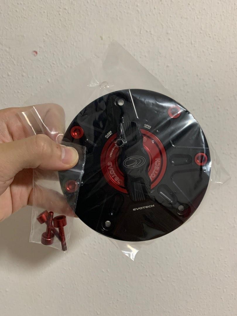 Honda Evotech Rapid Fuel Cap Black/Red, Motorcycles, Motorcycle ...