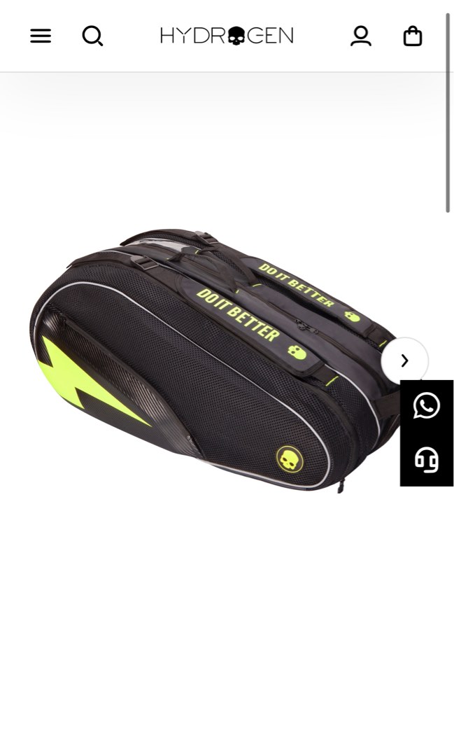 Hydrogen 12 racquets tennis bag, Sports Equipment, Sports & Games ...